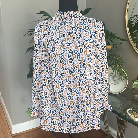 Mary Square | Tops | Mary Square Fabulous Leopard Blouse Size Large A ...